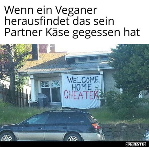 Wenn ein Veganer herausfindet das sein Partner Käse gegessen hat