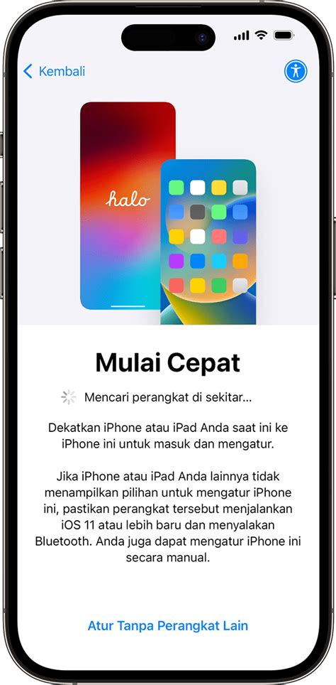 Mengatur iPhone atau iPad - Apple Support (ID)