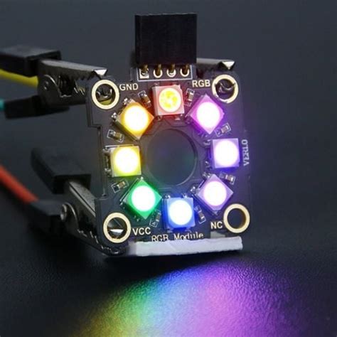 Yahboom 8 Bit Rgb Light Ring Module For Microbit Raspberry Pi Pico