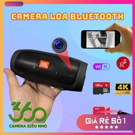 Camera siêu nhỏ ngụy trang Loa Bluetooth WiFi 4K xem từ xa
