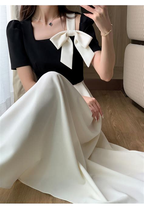 예복 리본 퍼프 플리츠 원피스 휴양지 하객 여름 피로연 돌잔치엄마 신부2부 빅사이즈