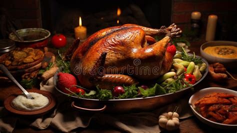 Turkey Holiday Dinner Stock Illustration Illustration Of Holiday 297673685