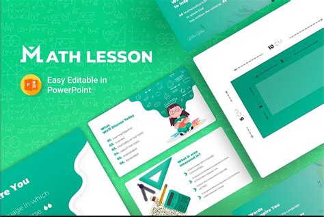 Math Lesson Mathematics Presentation Powerpoint Template