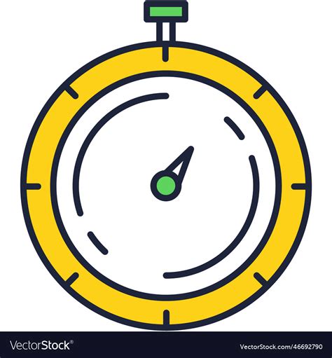 Stopwatch Icon Clock Counter Speed Timer Vector Image