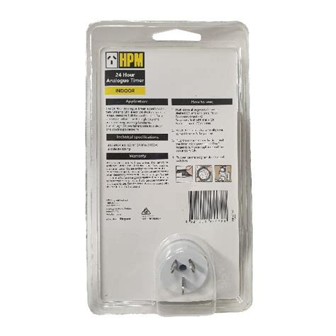 Hpm Nsw 24h Slimline Double Pole Analogue Timer D810slimdp