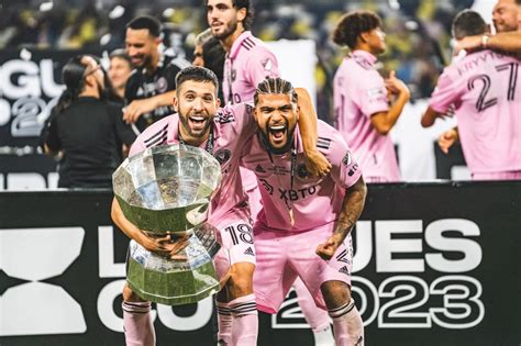 همشهری آنلاین تصاویر جشن قهرمانی اینتر میامی در اتحادیه فوتبال آمریکا