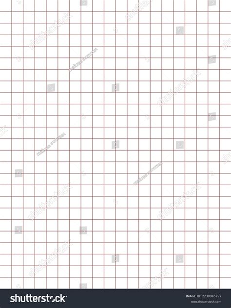 White Graph Paper Red Lines Size Stock Vector Royalty Free Shutterstock