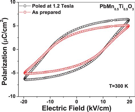 Electric Field Dependence Of Polarization Of As Prepared And Magnetic