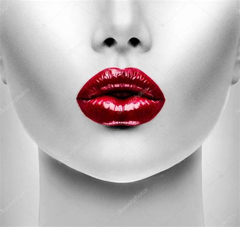 Sexy Red Lips Stock Photo Subbotina