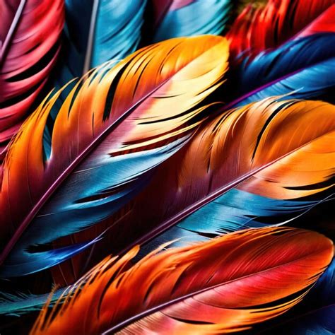 Premium Photo Colorful Bird Feather Texture Background Peacock Style