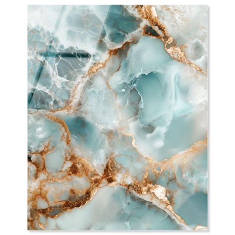 Teal Marble Majesty Acrylic Teal Abstract Art By Art Remedy Ready To