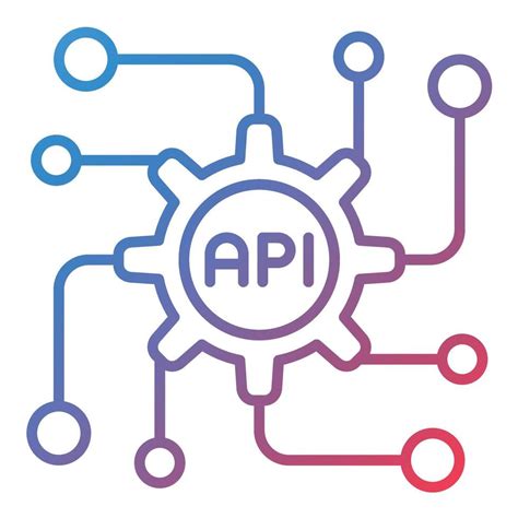 API Line Gradient Icon 18721177 Vector Art at Vecteezy