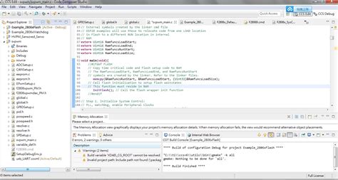Ccstms320f28069m It Crashed When Calling Initflash The Error Is