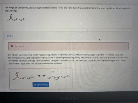 Solved Add Curved Arrows To Show The Resonance Using The