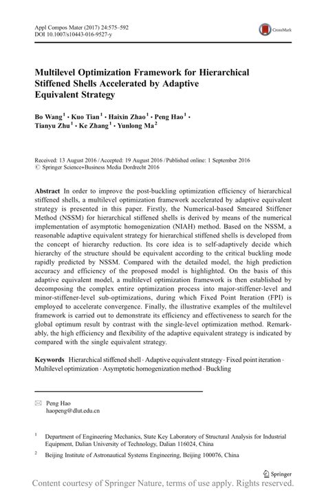 multilevel optimization framework for hierarchical stiffened shells