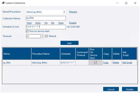 Custom Collections - DBA Dash