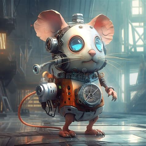 Digital Illustration Of Robot Mouse Stock Illustration Illustration