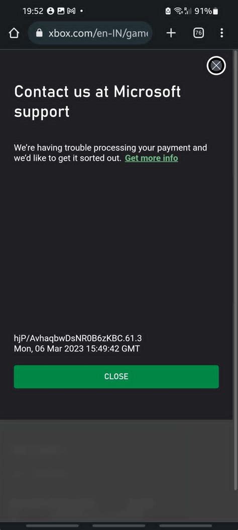 error message we re having trouble processing your payment and we d