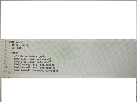 Solved Hi All Apparently I Am Missing A Nand Code In The Chegg Com