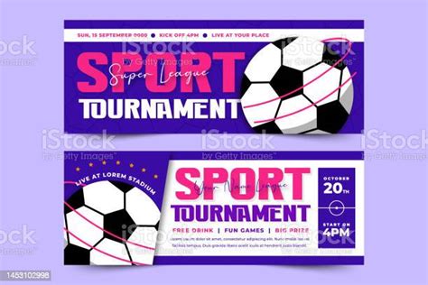 축구 토너먼트 사용자 정의하기 쉬운 스포츠 이벤트 배너 디자인 템플릿 1위에 대한 스톡 벡터 아트 및 기타 이미지 1위 Championship Soccer