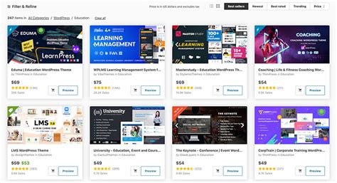 Best Learning Management System LMS WordPress Themes Free Premium Envato Tuts