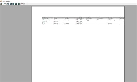 Datagrid Columns Not Fitting Print Preview Page Stack Overflow