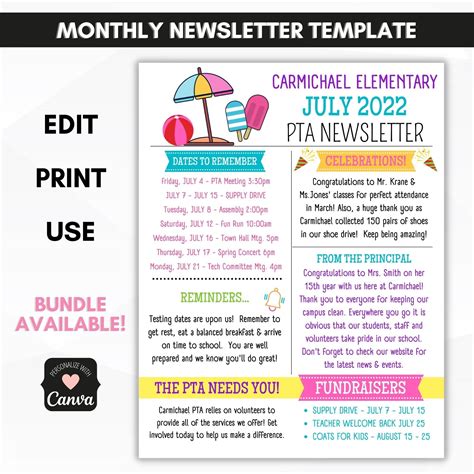 Fun Newsletter Templates