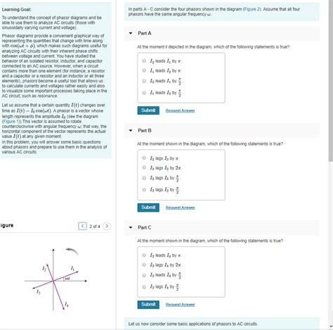solved in parts a c consider the four phasors shown in the