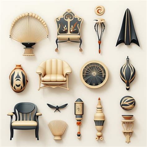 Premium Vector Realistic Vector Cultural Icons On White Background