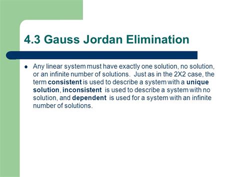 Infinite Solution Matrix Gauss Elimination