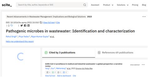Pathogenic Microbes In Wastewater Identification And Characterization