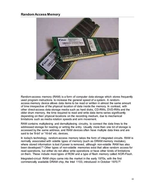 Random Access Memory Ram Pdf