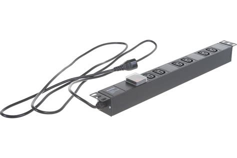 Блок розеток Hyperline SHE19-6IEC-S-2.5IEC для 19 шкафов 397025 ...