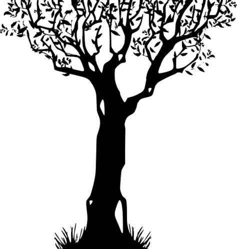 SVG Tree Leaves Leaf Branches Free SVG Image Icon SVG Silh