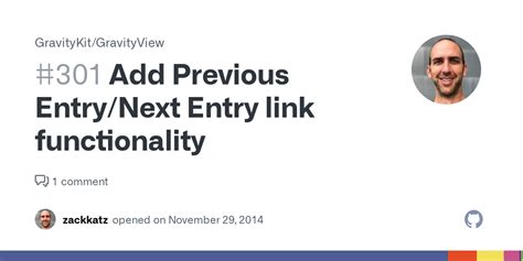 add previous entry next entry link functionality · issue 301