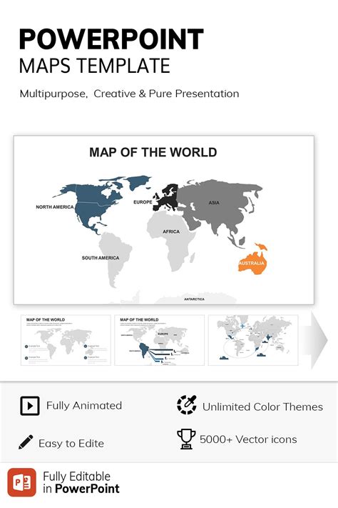 Editable World PowerPoint Maps ImagineLayout Com