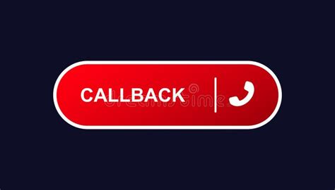 Callback Button Stock Illustrations 675 Callback Button Stock