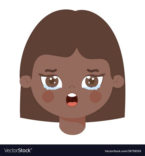 Crying Girl Design Royalty Free Vector Image Vectorstock