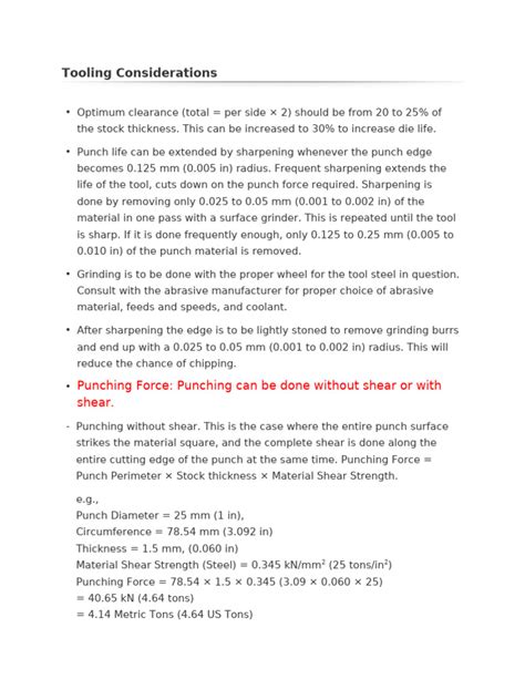 Tooling Considerations For Cutting Pdf
