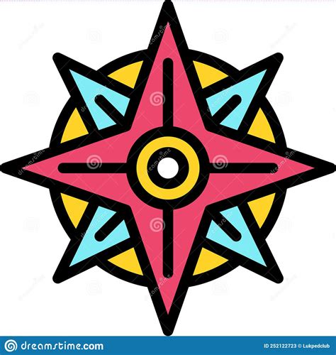 Compass Icon Location Map And Navigation Vector Stock Vector