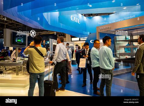 Chinese Battery Giant Catls Stand At Iaa Mobility 2023 Munich Germany