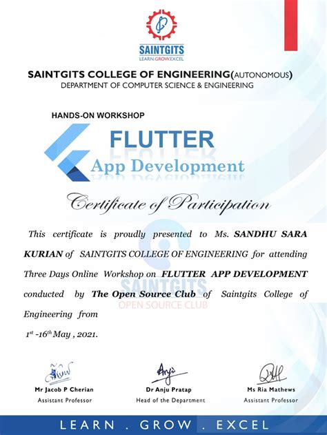 Sandhu Sara Kurian On Linkedin Flutter Appdevelopment Workshop