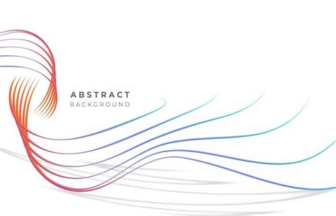 벡터 일러스트레이션 컬러풀 라인과 그림자가 돋보이는 추상적인 배경