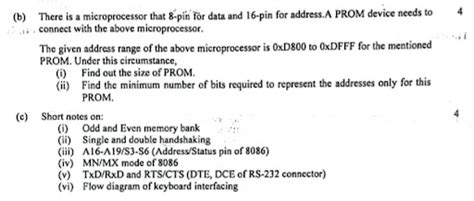 B There Is A Microprocessor That 8 Pin For Data And 16 Pin For Address