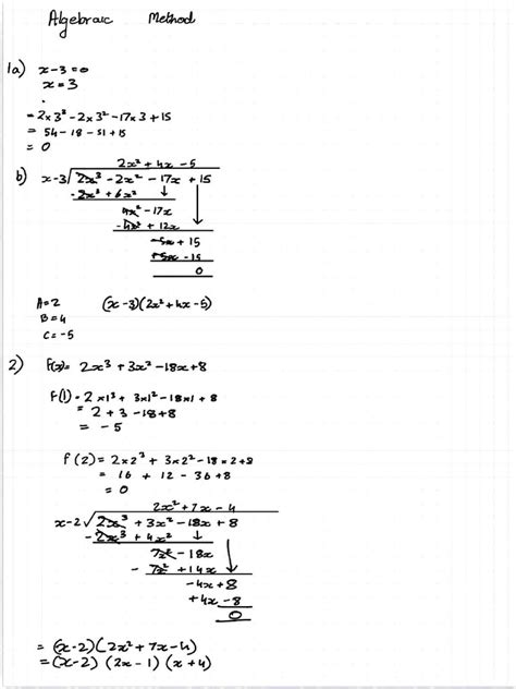 Algebraic Method Pdf