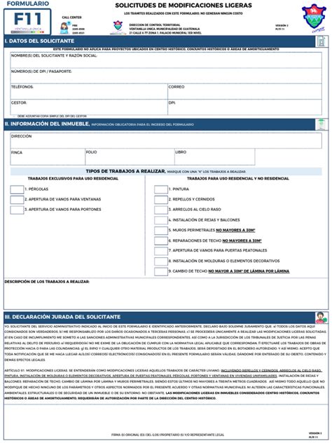 Formulario De Modificacion Legera V3 Final Pdf