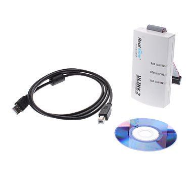 Ulink USB JTAG Emulator ARM Cortex Keil Ulink II GH White Adapter Debug US