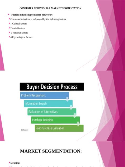 Consumer Behaviour And Market Segmentation Pdf