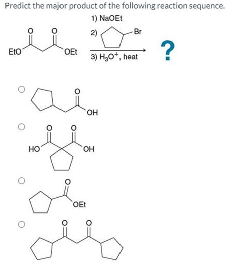 (Solved) - Allow the solution for below chemical reaction. Predict the major... (1 Answer ...