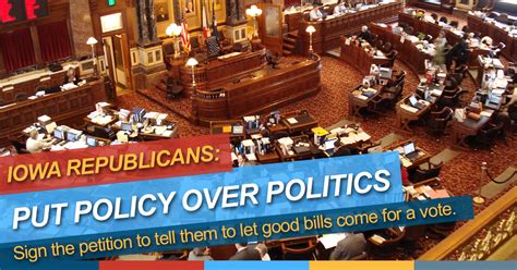 Tell The Iowa Gop Put Policy Over Politics Action Network